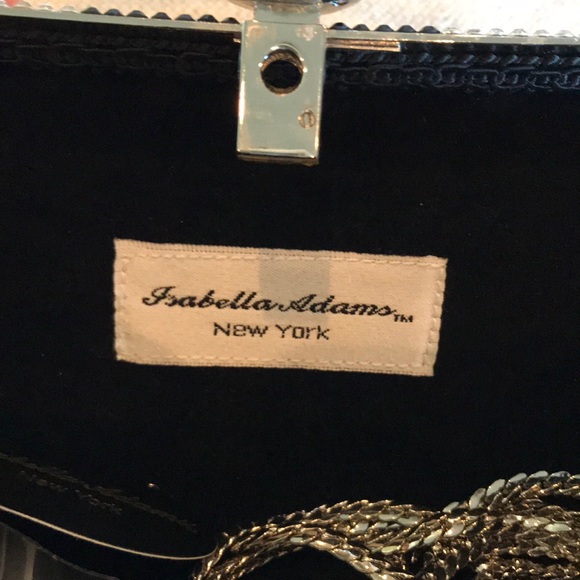 Isabella Adams New York | Bags | Isabella Adams Black Zebra Swarovski ...
